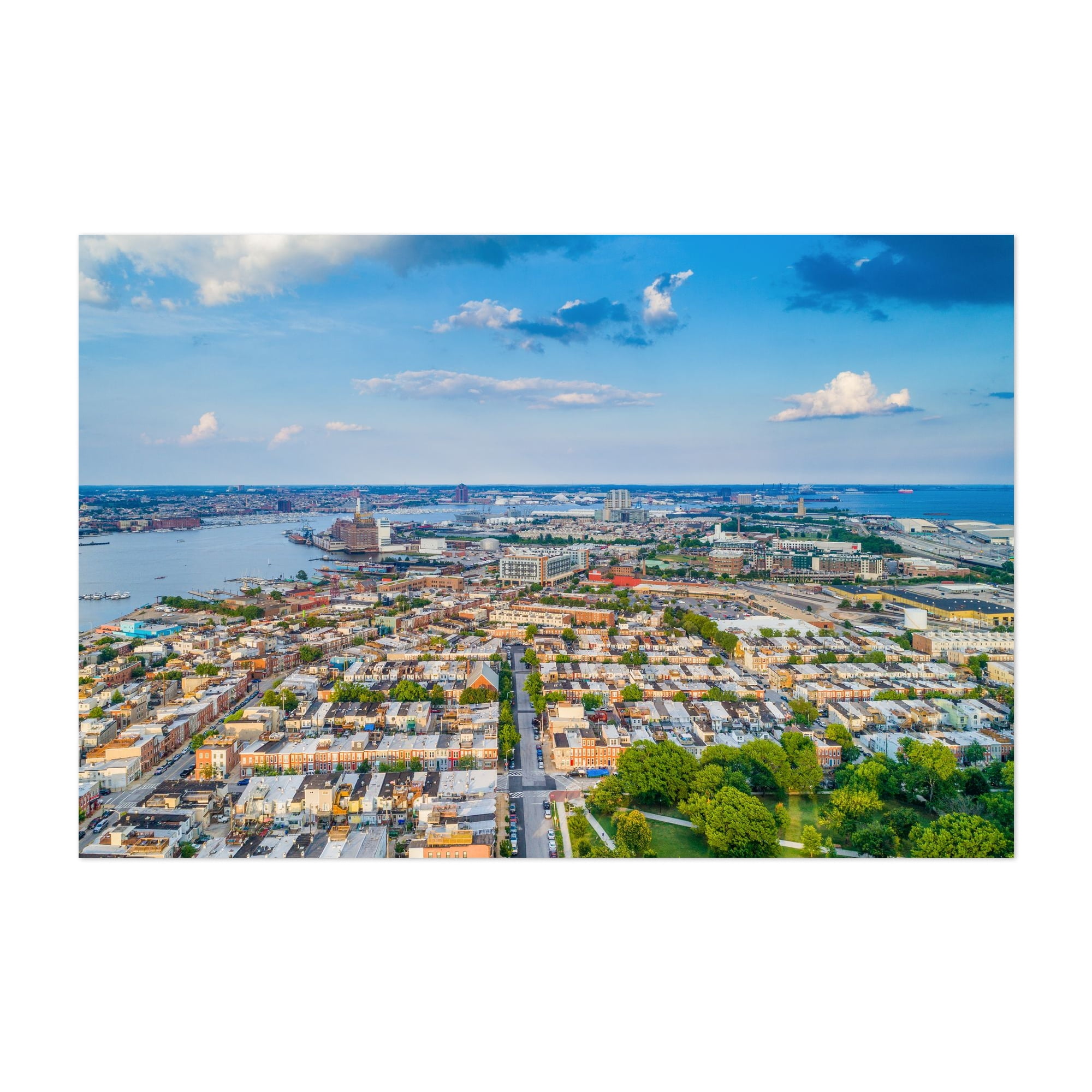 Over Riverside - Baltimore Maryland Photography Cityscape Skyline ...