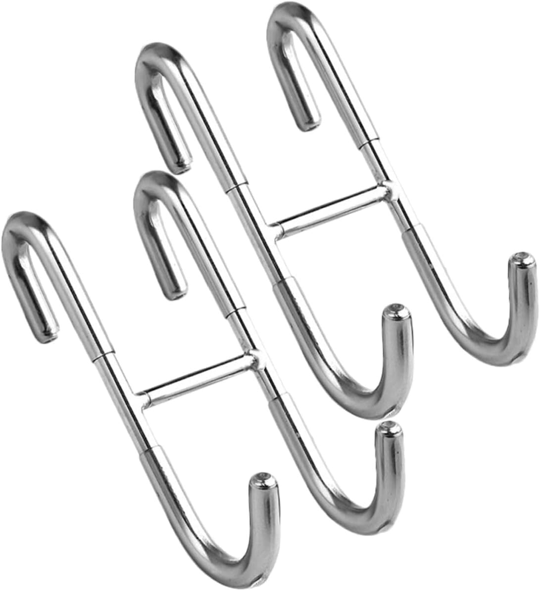 Over Shower Glass Door Hook,2 Pack Silver 304 Stainless Steel Extended ...