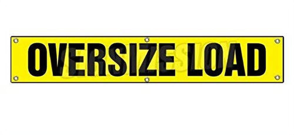 Over Size Load Sticker Graphic - Sticker Decal Sign Sized Large Caution ...