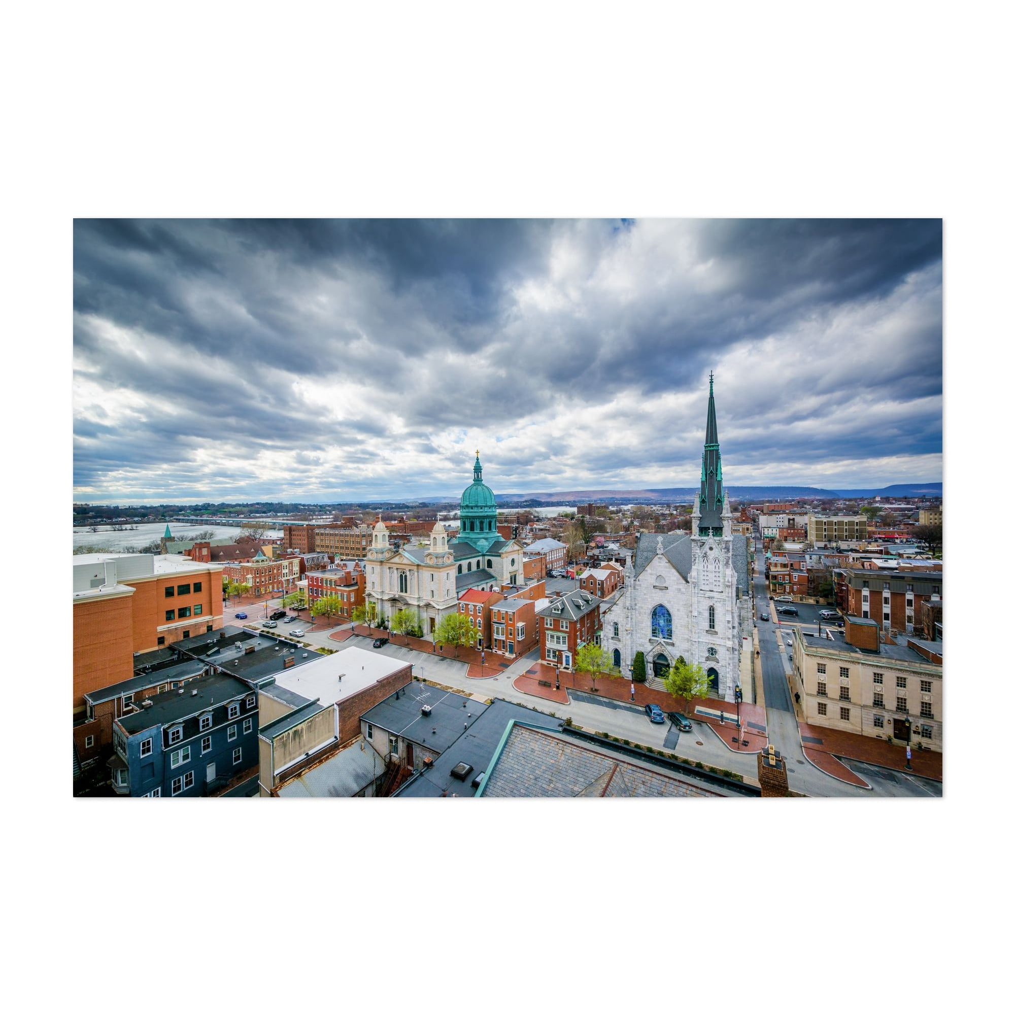 Over State Street - Harrisburg Pennsylvania Photography Unframed Wall ...