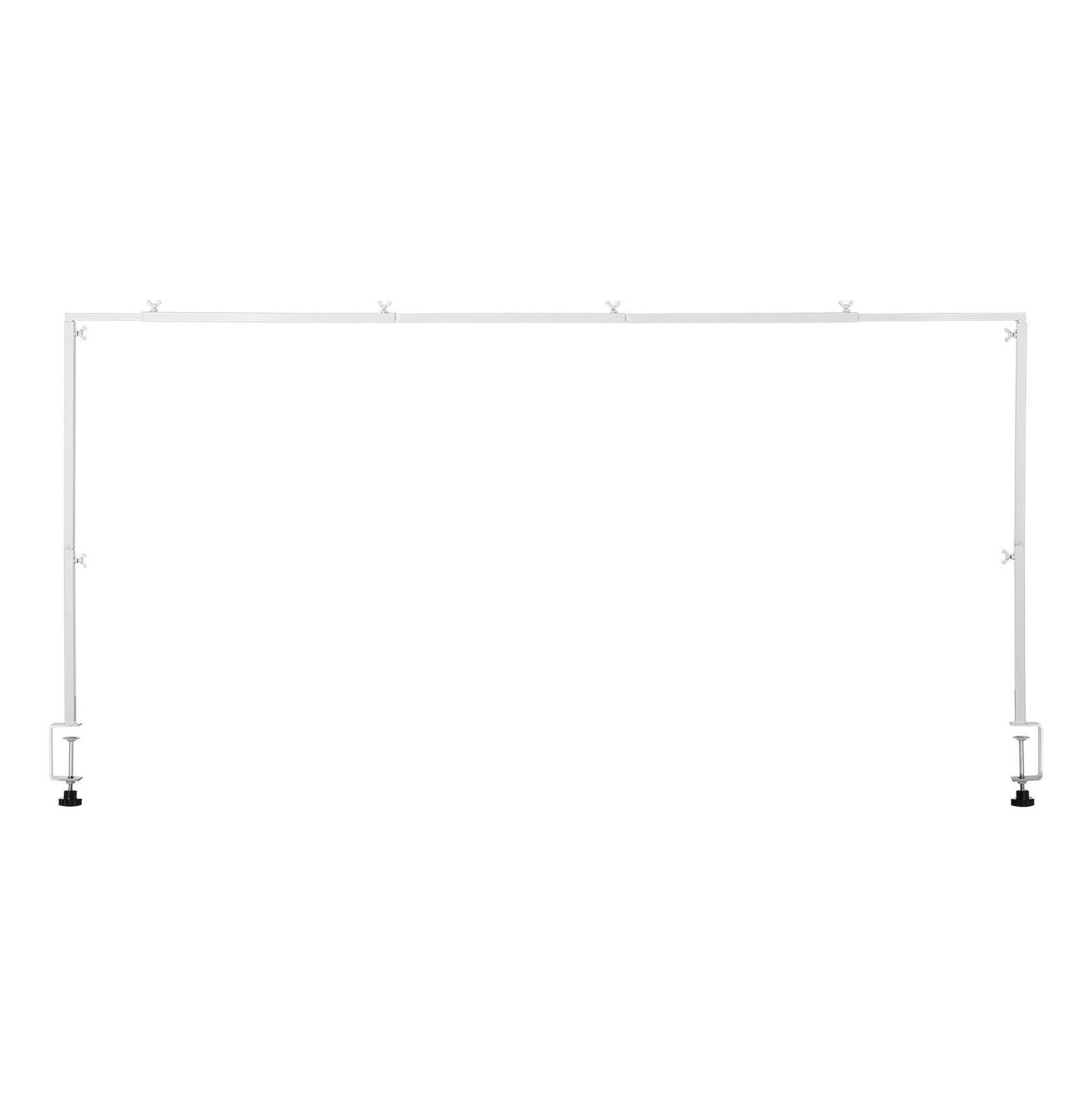 Over Table Rod Stand with Clamps, 28-98 inch Adjustable Metal Arch Kit ...