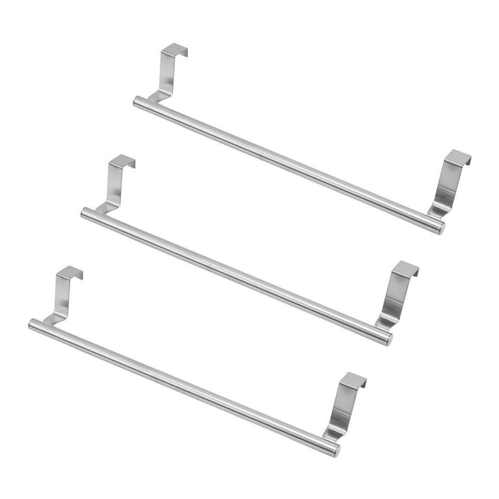 Over The Cabinet Towel Bar, Hand Towel and Washcloth Rack for Bathroom ...