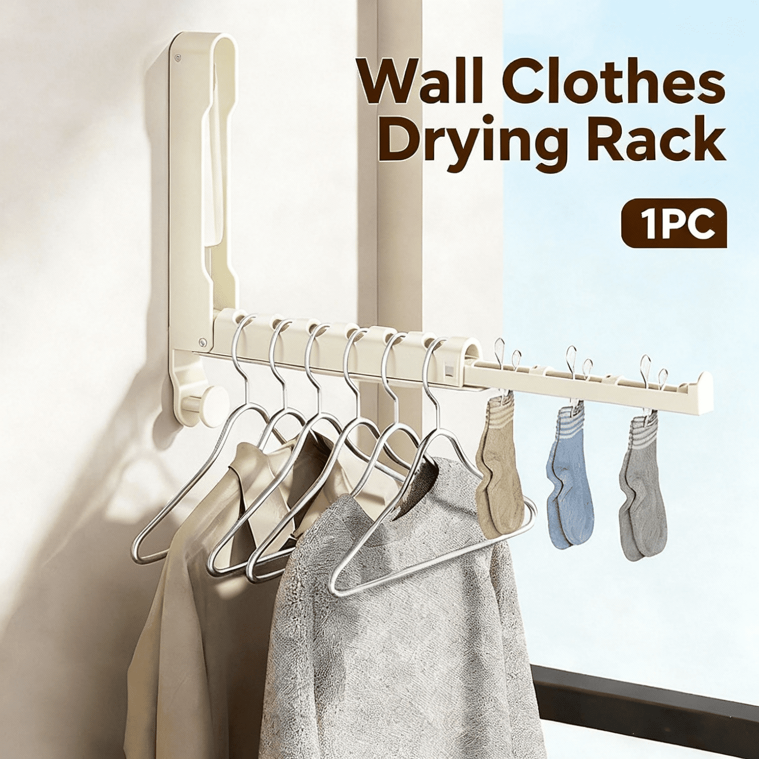 Over The Door Drying Rack, Over The Door Hooks Hanger 1Pack, Metal ...
