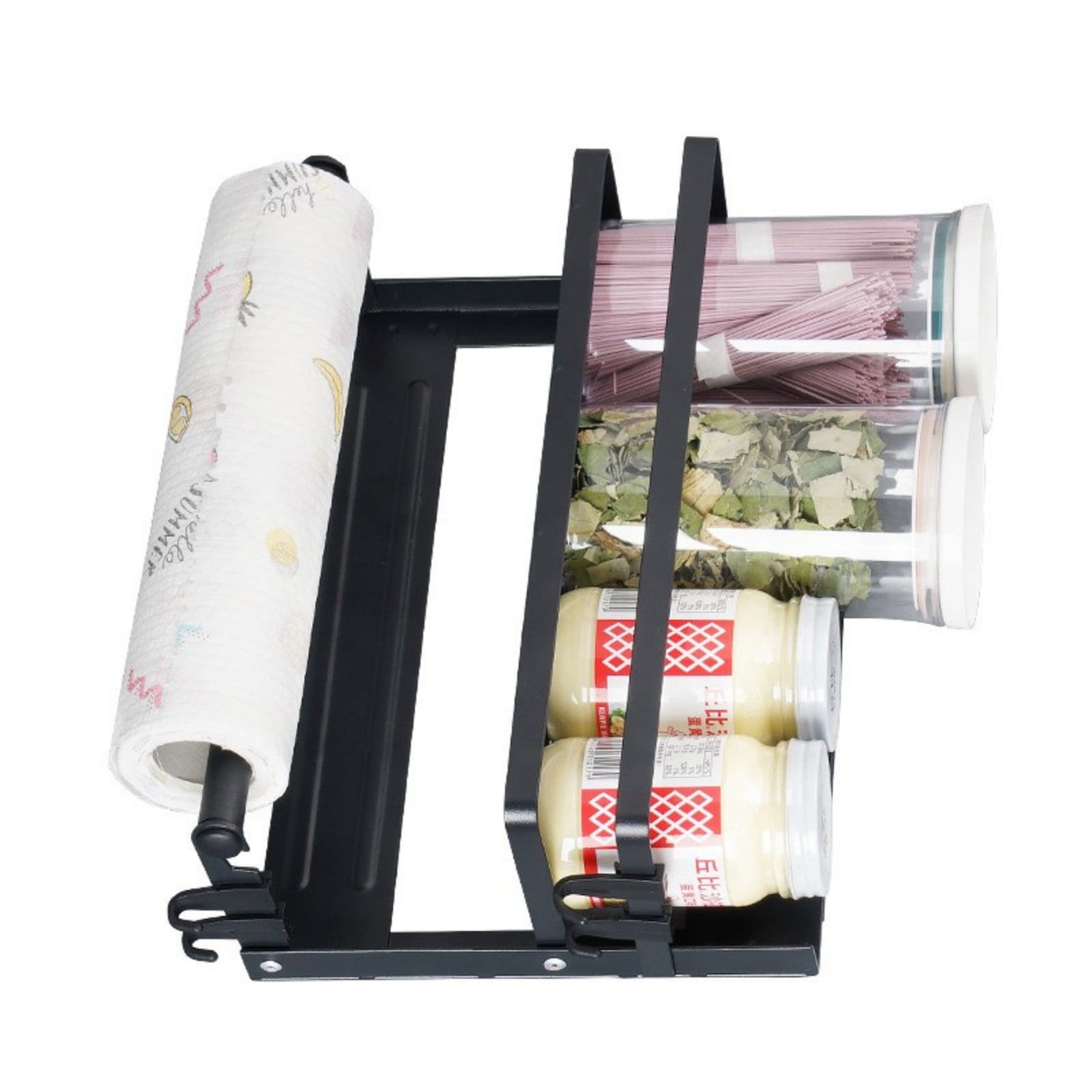 Over The Door Foldable Seasonings Rack Kitchen Organizers Space Saving ...