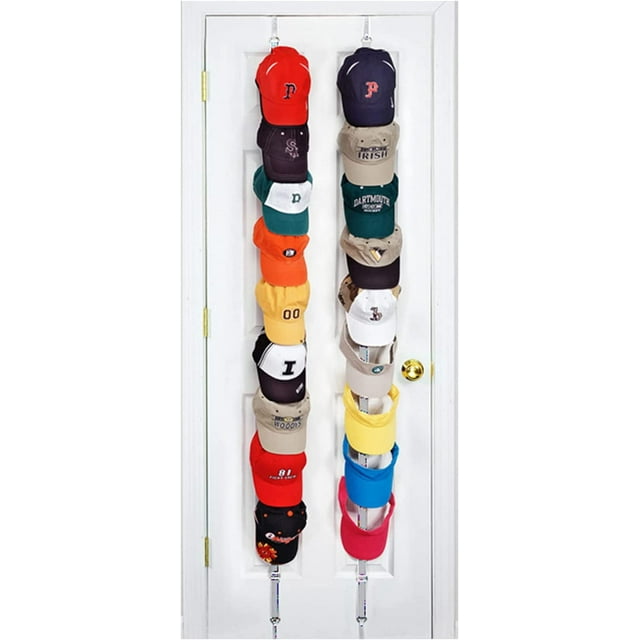 Over-The-Door Hat Rack and Organizer | Baseball Cap Rack | Over The ...