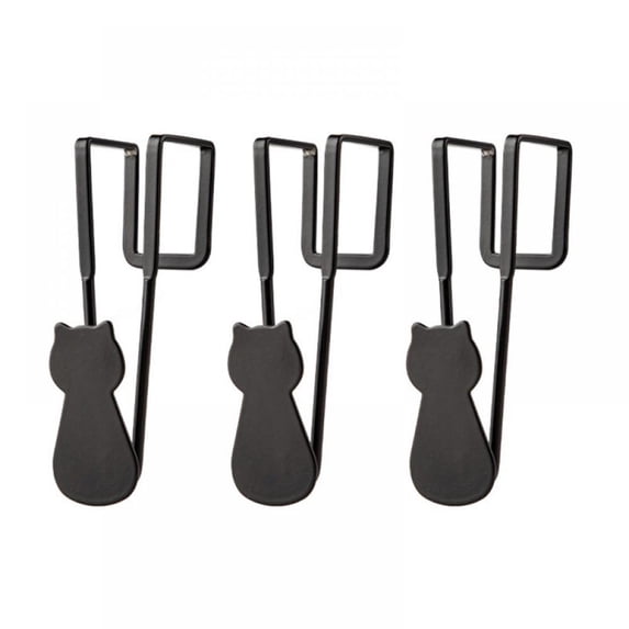 Over The Door Hook Hangers, 3Pcs Sturdy Metal Single Over Door Hooks ...