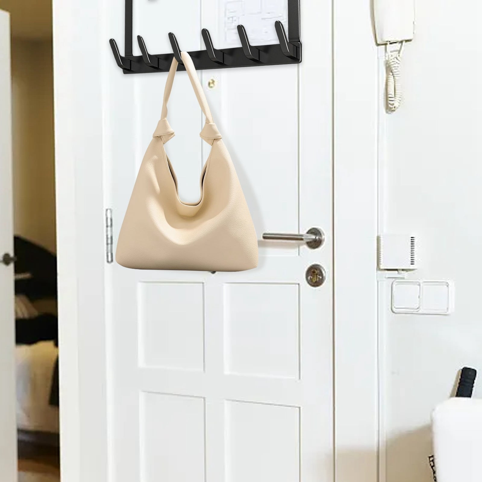 Over The Door Hooks Hanger Extended Arms For Effortless Use In Bathroom ...