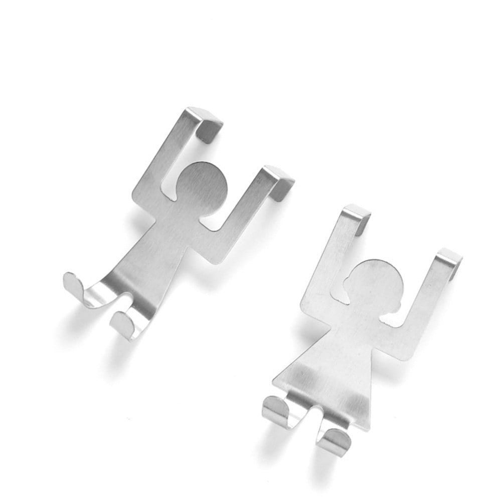 Over The Door Hooks Stainless Steel Kitchen Drawer Hanger New Human ...