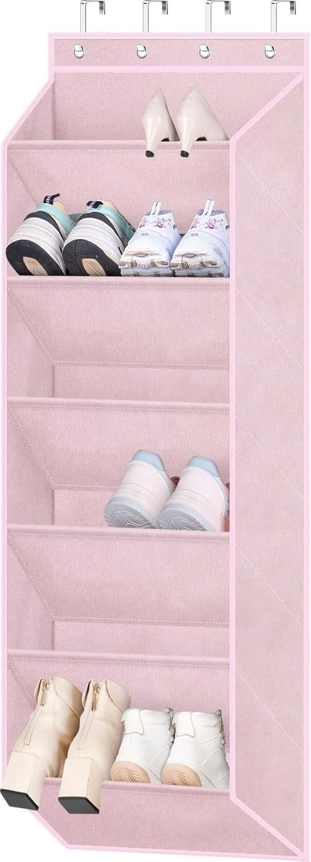 Over-The-Door Narrow Shoe Organizer - Deep Pocket Hanging Storage for ...