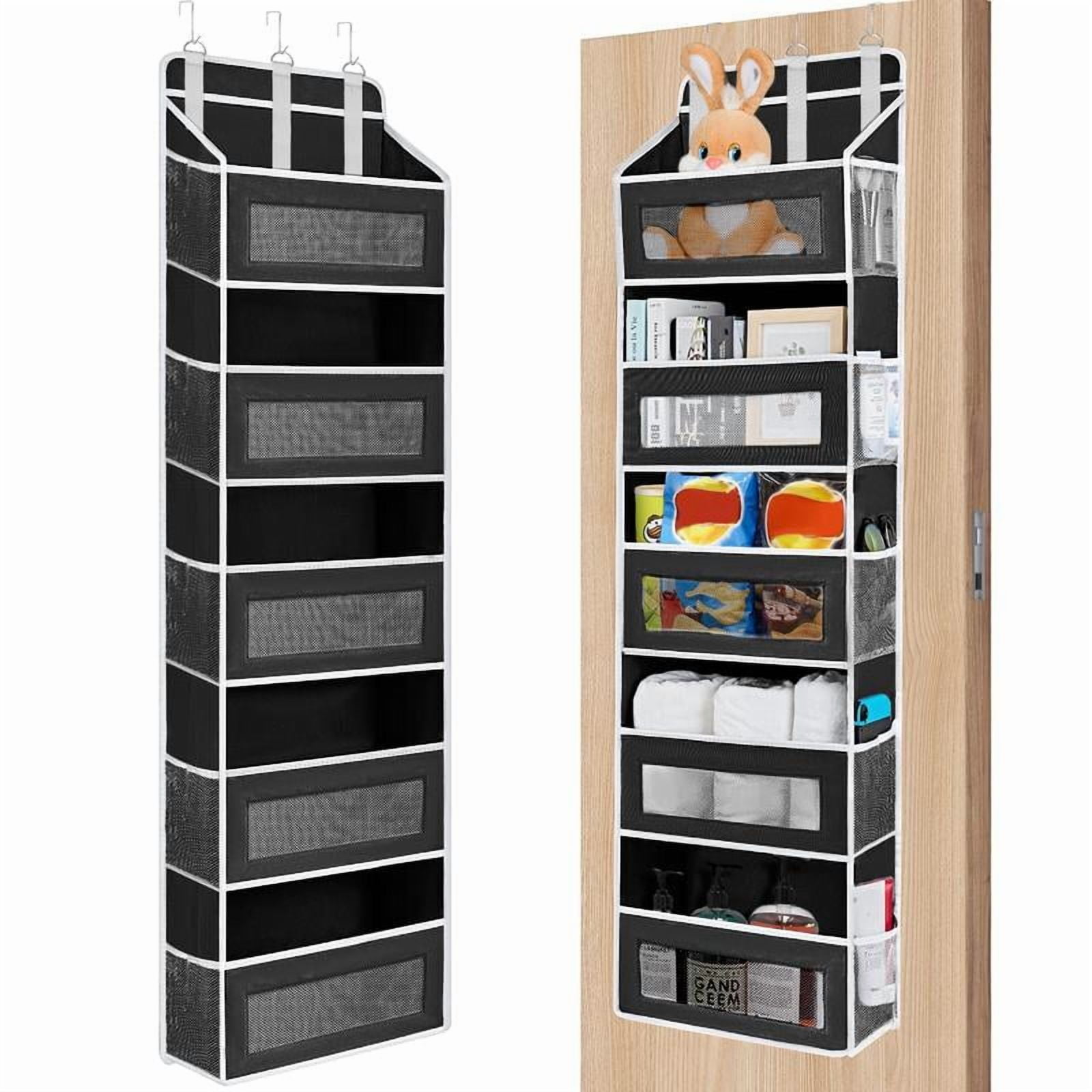 Over The Door Organizer Storage-5-Tier Hanging Organizer with 5 Large ...
