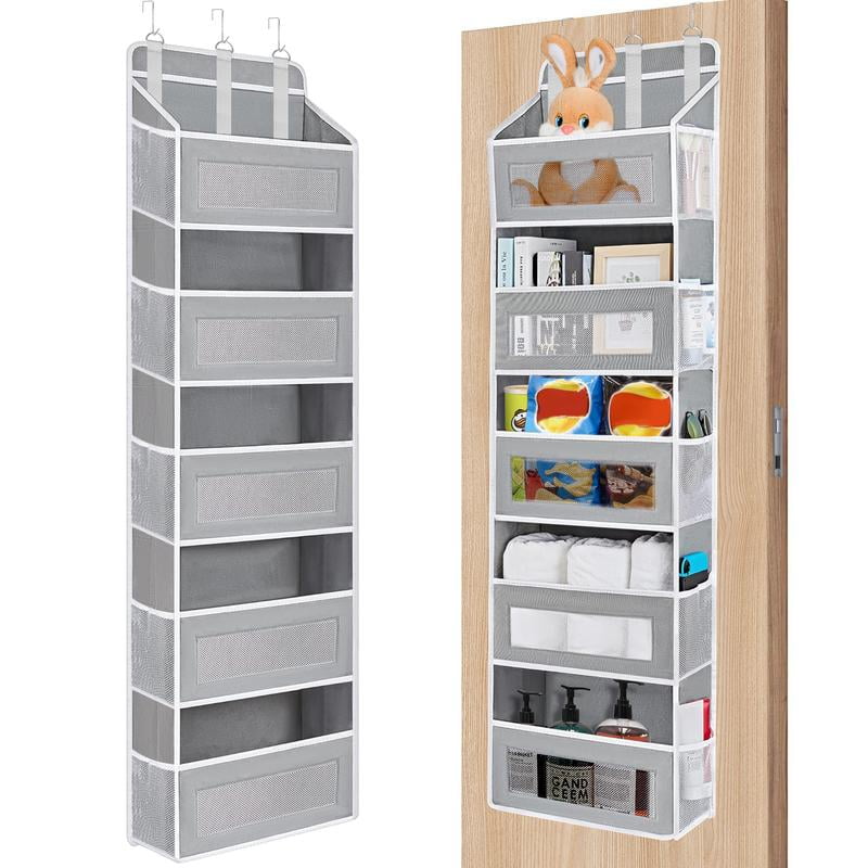 Over The Door Organizer Storage-5-Tier Hanging Organizer with 5 Large ...