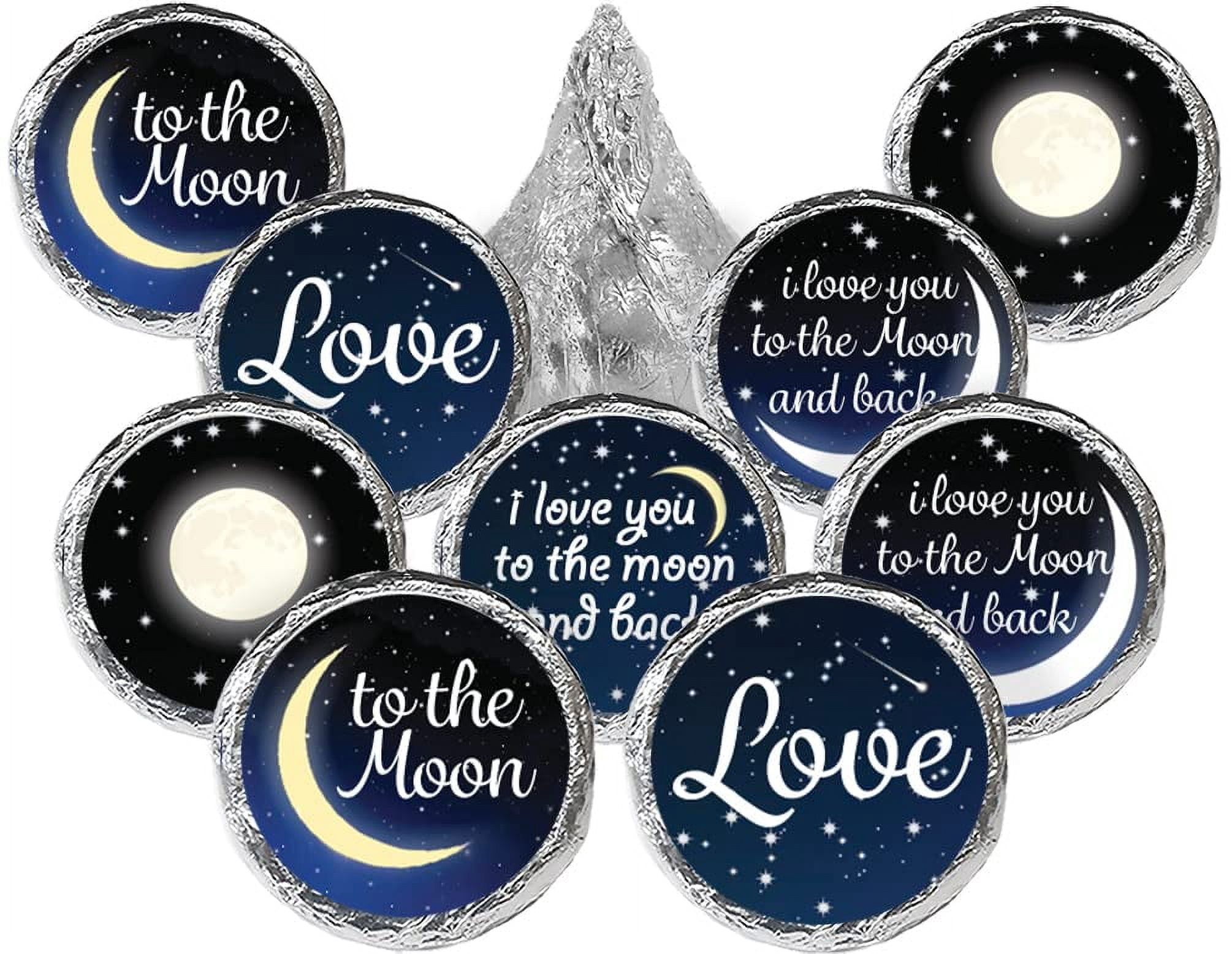 Over The Moon Baby KEF16 Shower Chocolate Kisses Party Favor Candy ...