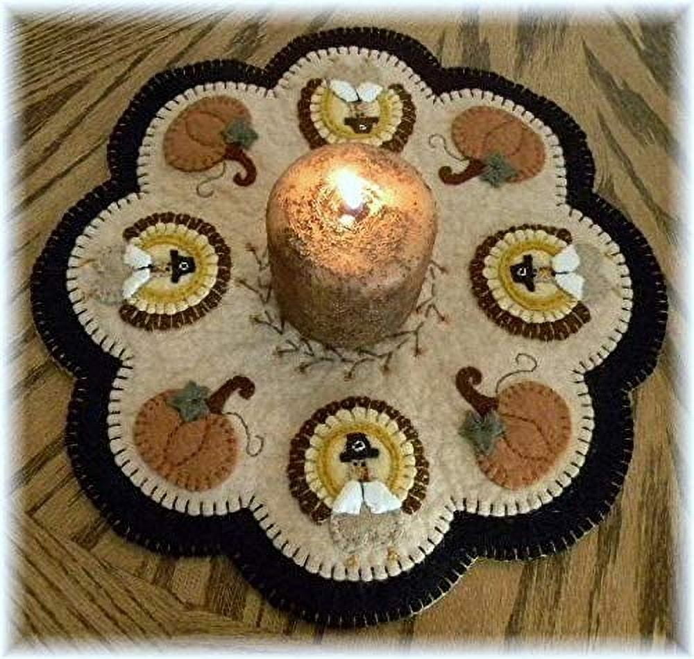 Over The River Felt Little Pilgrims Penny Rug Kit Pre-Washed Wool ...