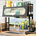 Over The Sink Dish Drying Rack 3 Tier Large Dish Rack Metal Over The