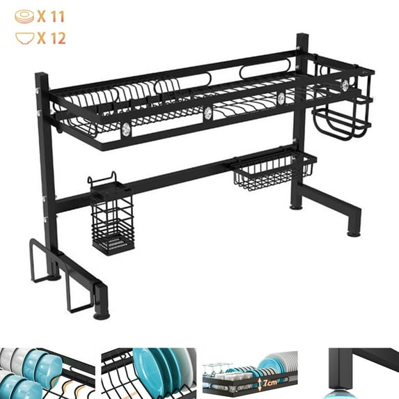 Over The Sink Dish Drying Rack,Multi-Function Rack Sink Dish Storage Rack,for Kitchen Counter ...