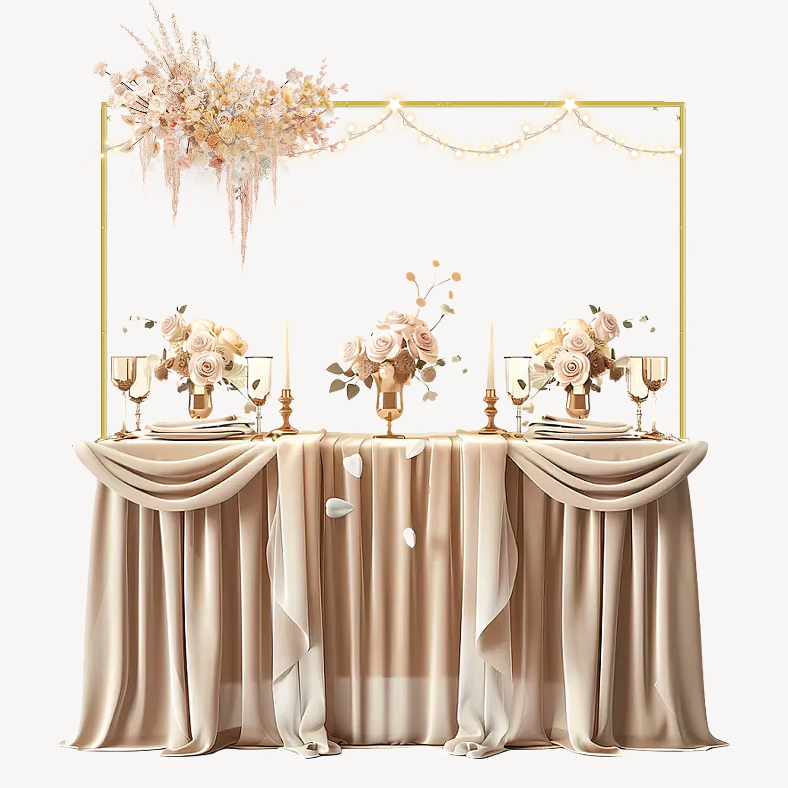 Over The Table Rod Stand with Clamps, Adjustable Metal Balloon Flower ...