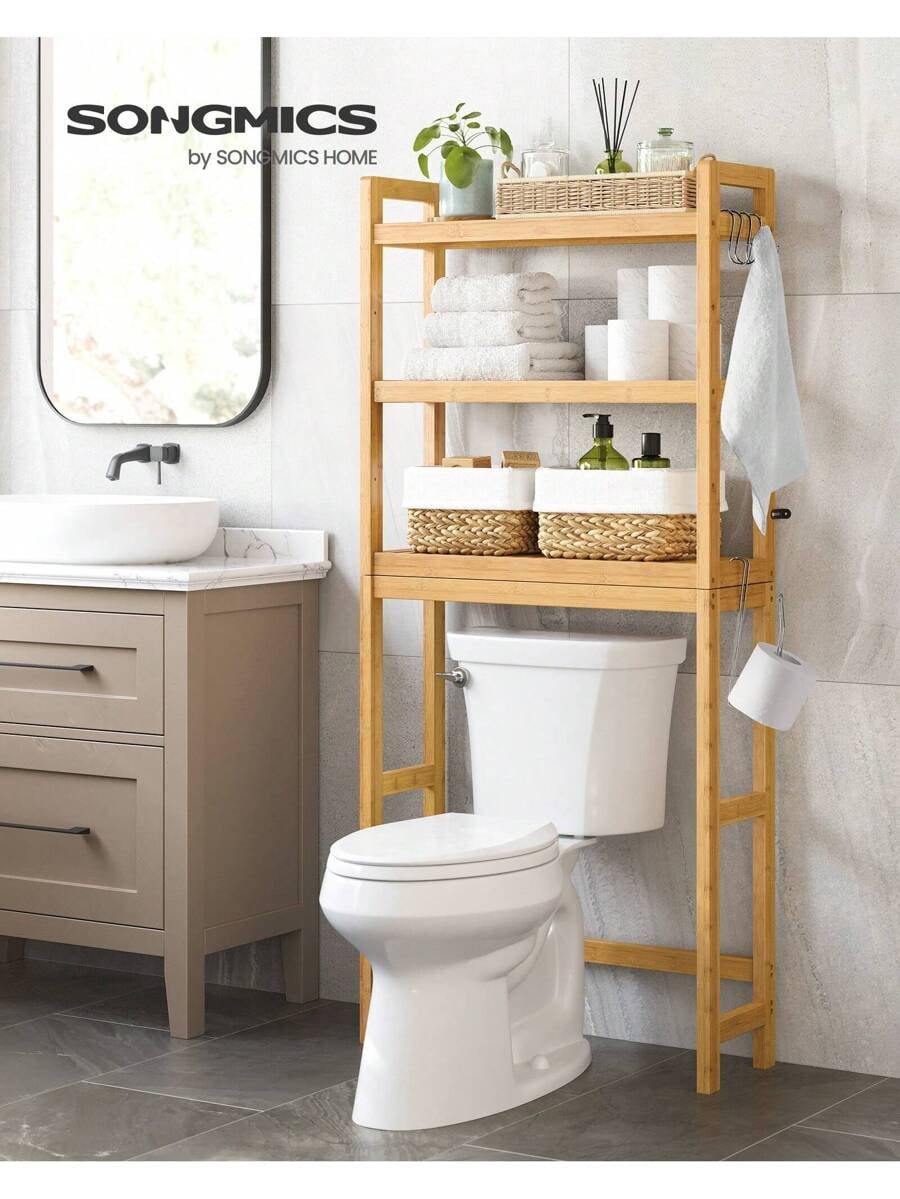 Bamboo Over Toilet Storage