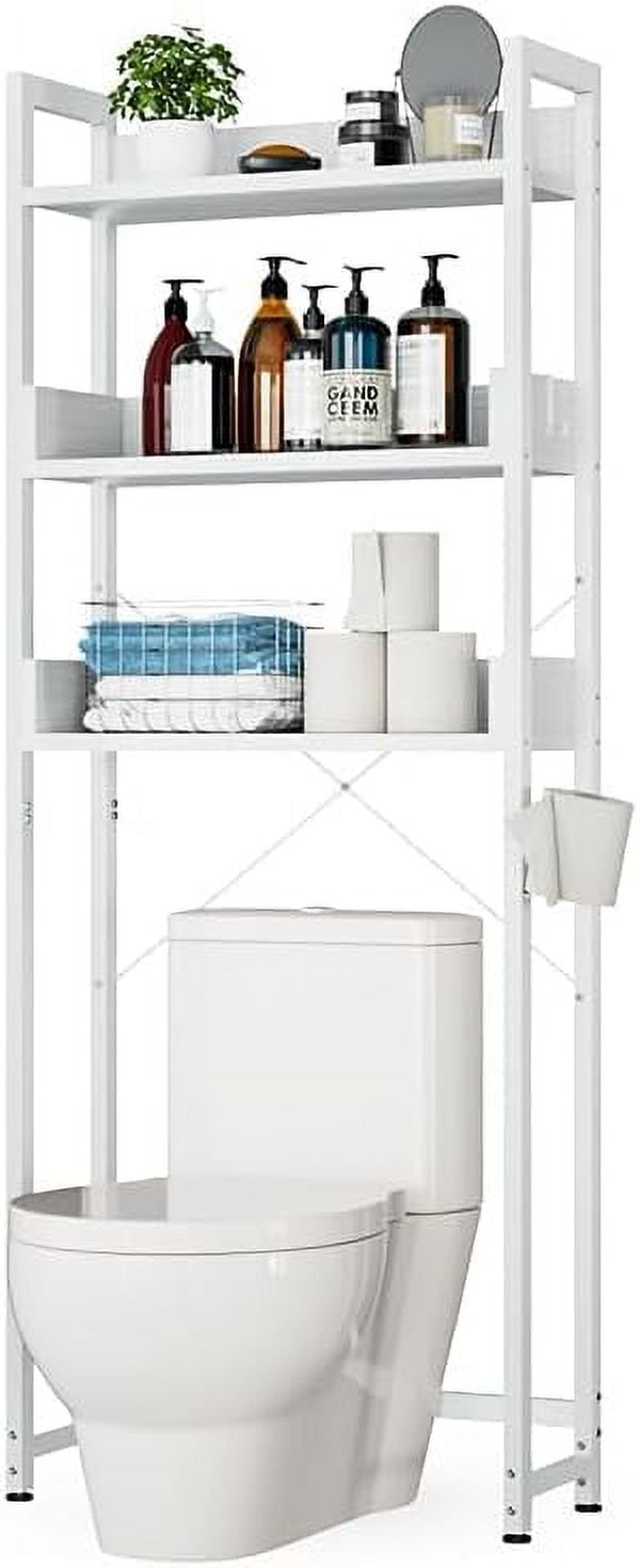 Over-The-Toilet Storage, 3 Tier Bathroom Organizer Shelf, Freestanding ...