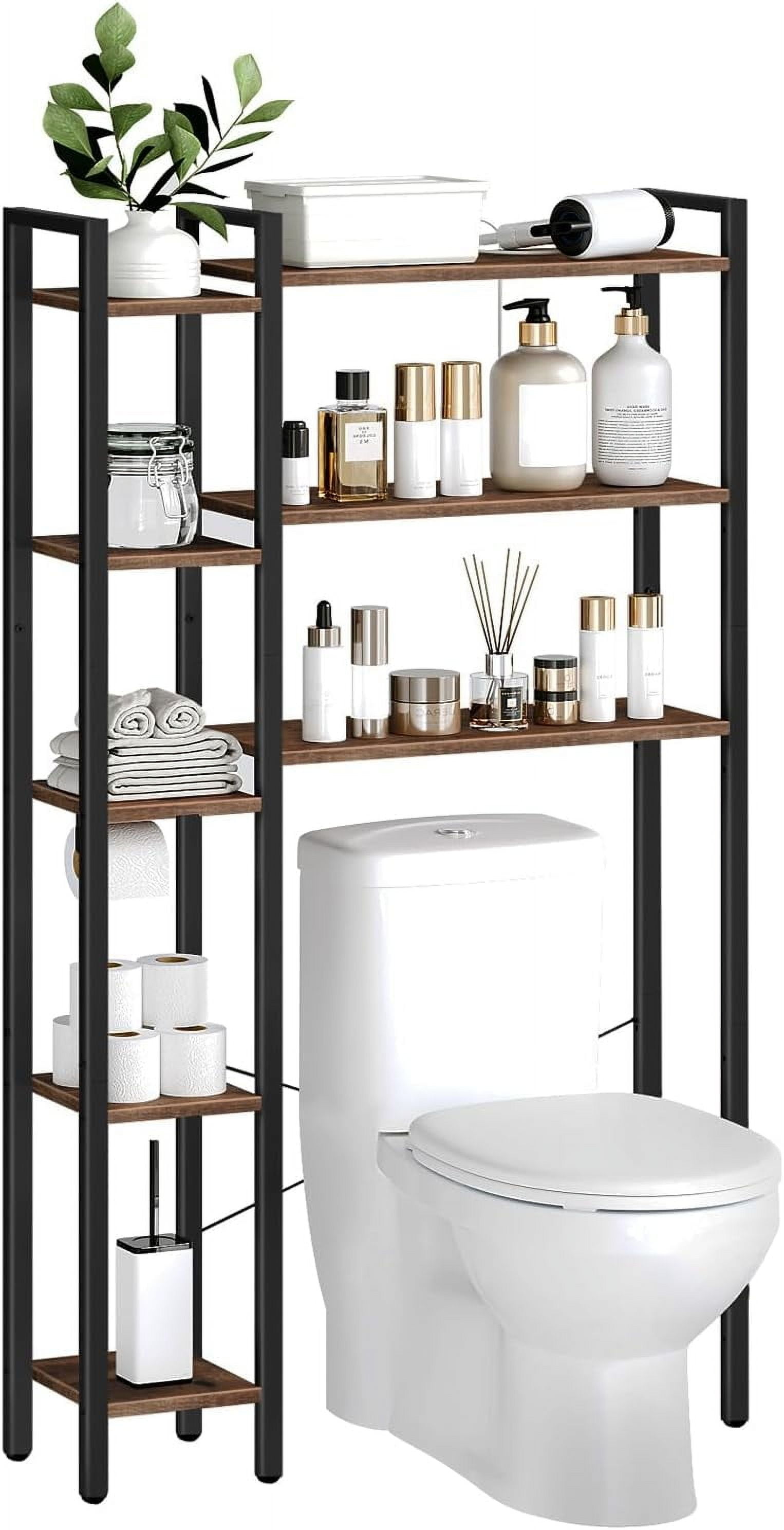 Over-The-Toilet Storage, 8-Tier Bathroom Organizer Over Toilet with ...