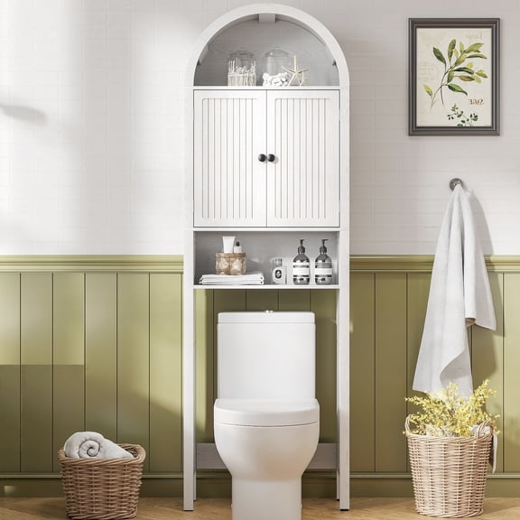 Jopath Over-The-Toilet Storage Cabinet with Adjustable Shelf,Bathroom ...