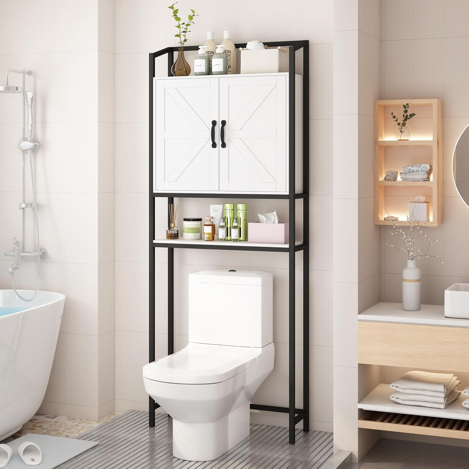 Over The Toilet Storage Cabinet, Bathroom Above Toilet Cabinet ...