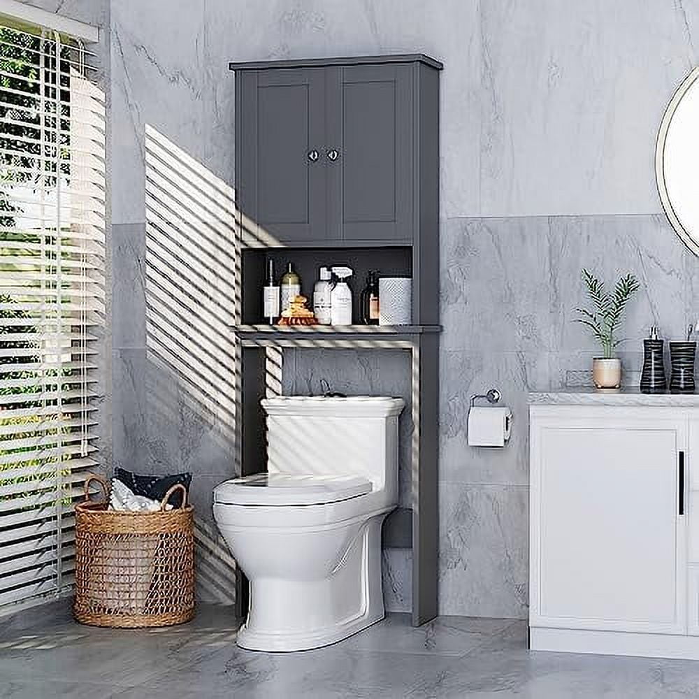 Over The Toilet Storage Cabinet, Bathroom Storage Organizer Over Toilet ...