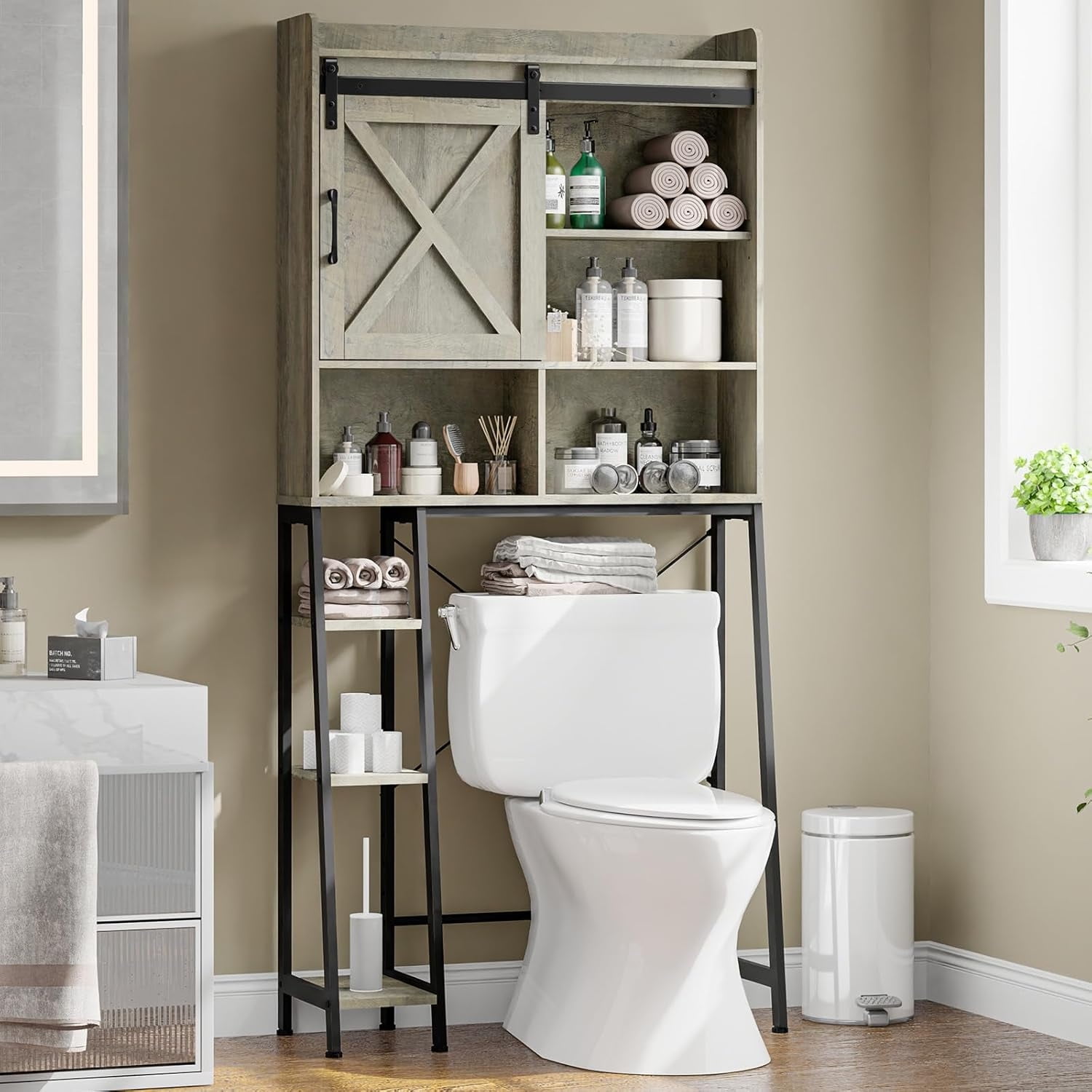 Over The Toilet Storage Cabinet Farmhouse Storage Cabinet Over Toilet ...