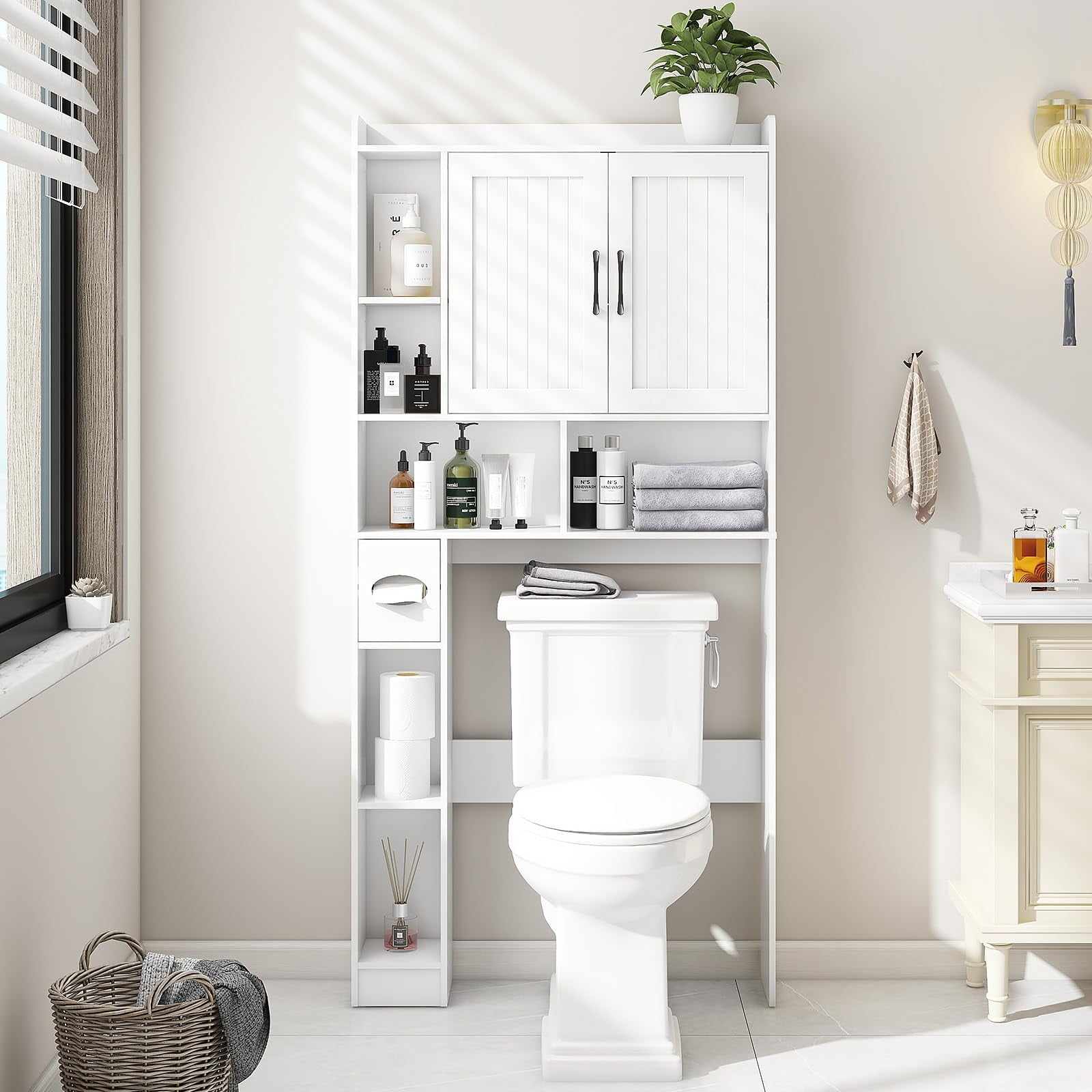 Over The Toilet Storage Cabinet, Farmhouse Storage Cabinet Over Toilet ...