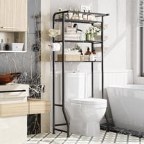 Mr IRONSTONE Over the Toilet Storage 4 Tier Bathroom Space Saver Rack ...