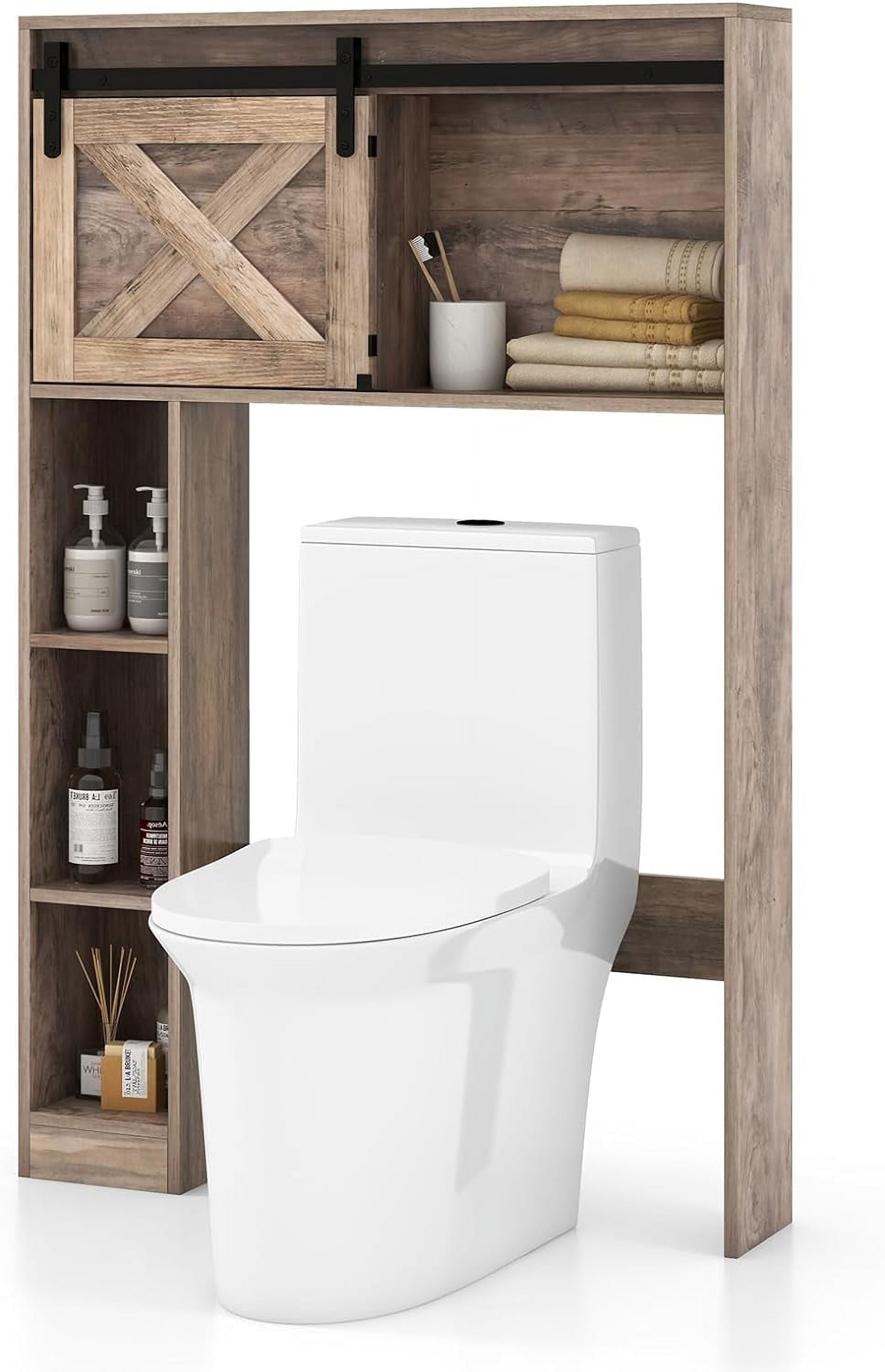 Over The Toilet Storage Cabinet, Multifunctional Space Saver Organizer ...