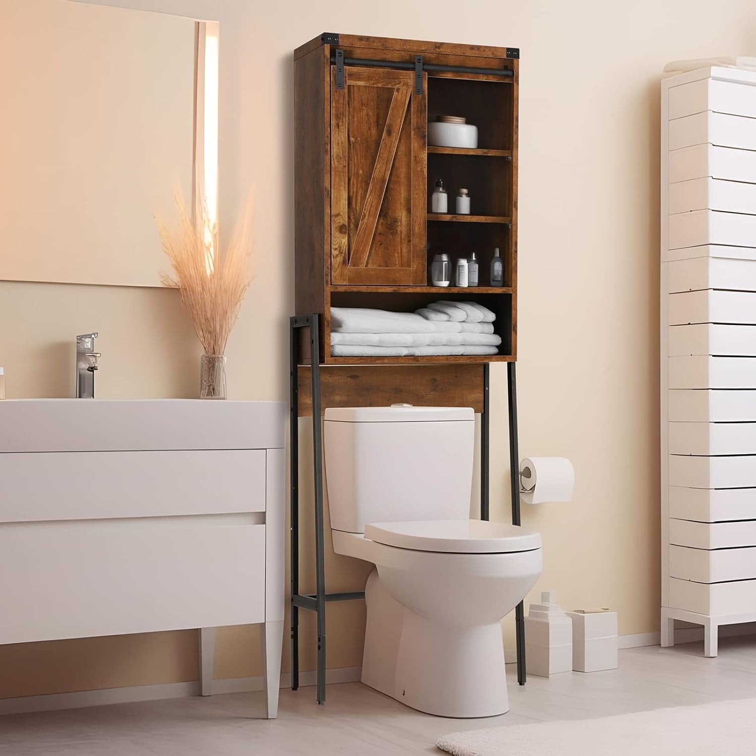 Over The Toilet Storage Cabinet,Over Toilet Bathroom Organizer,Above ...