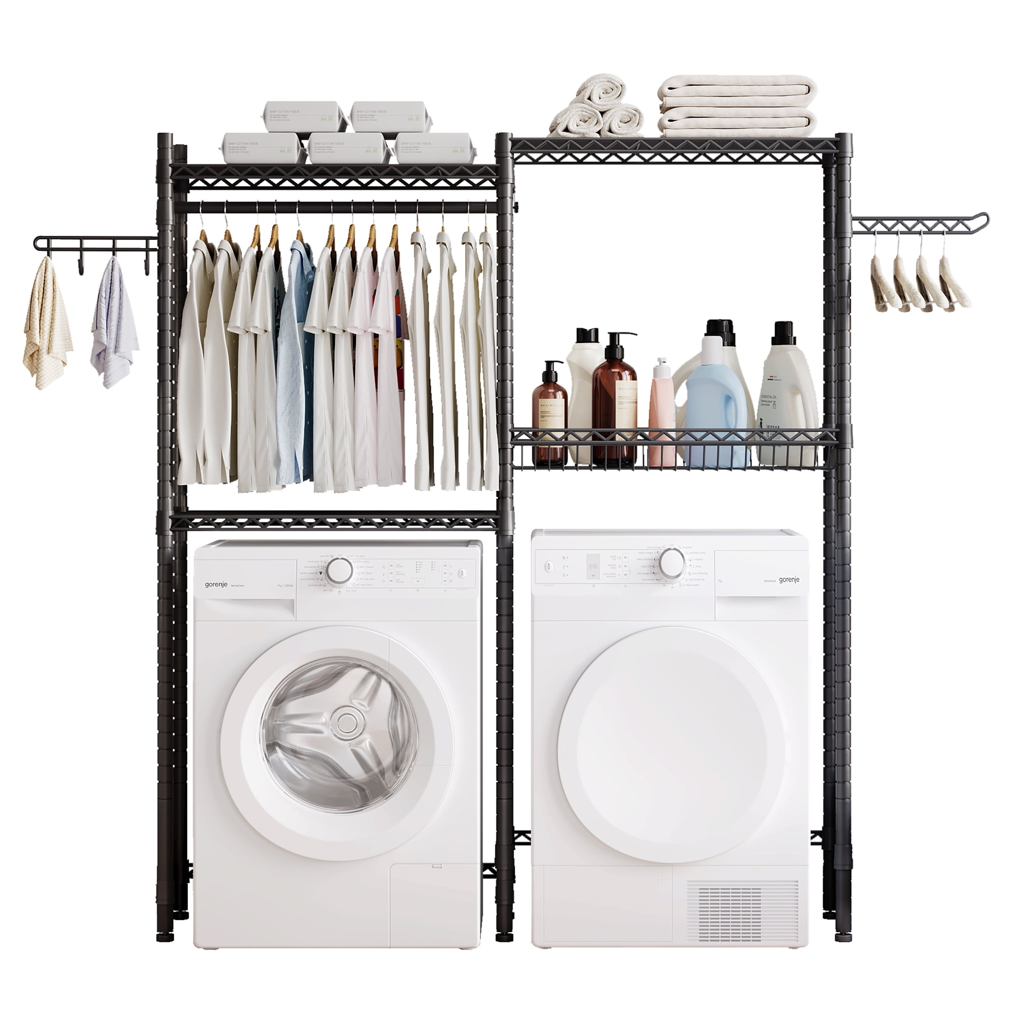 YANSHE Over Washer and Dryer Storage Shelf, Heavy Duty Laundry Room ...