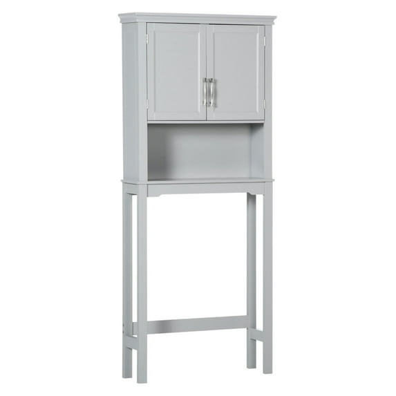 Over Toilet Storage Cabinet, Bathroom Organizer with Adjustable Shelf ...