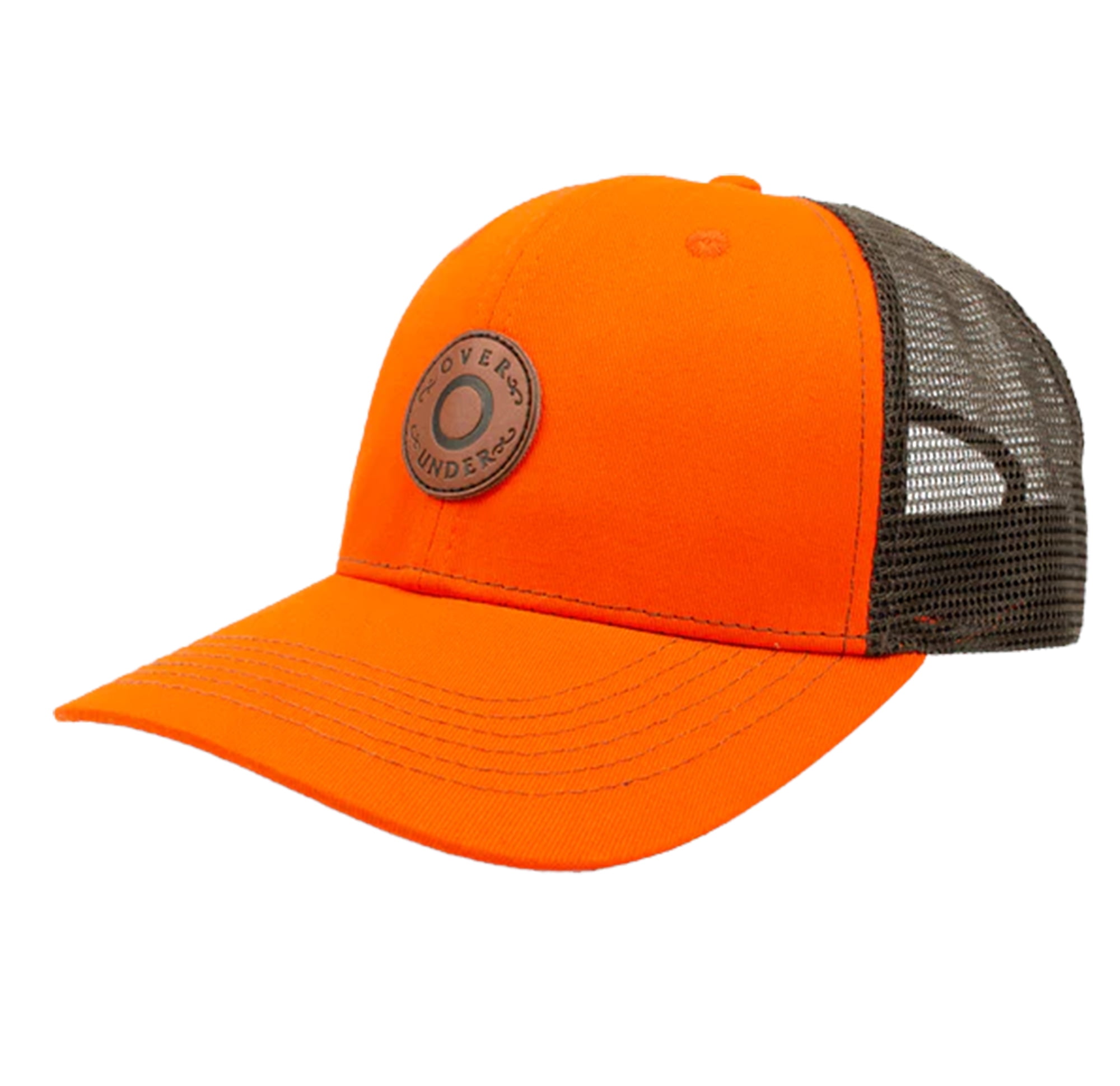 Over Under Clothing Shot Shell Patch Mesh Back Trucker Hat, Orange ...