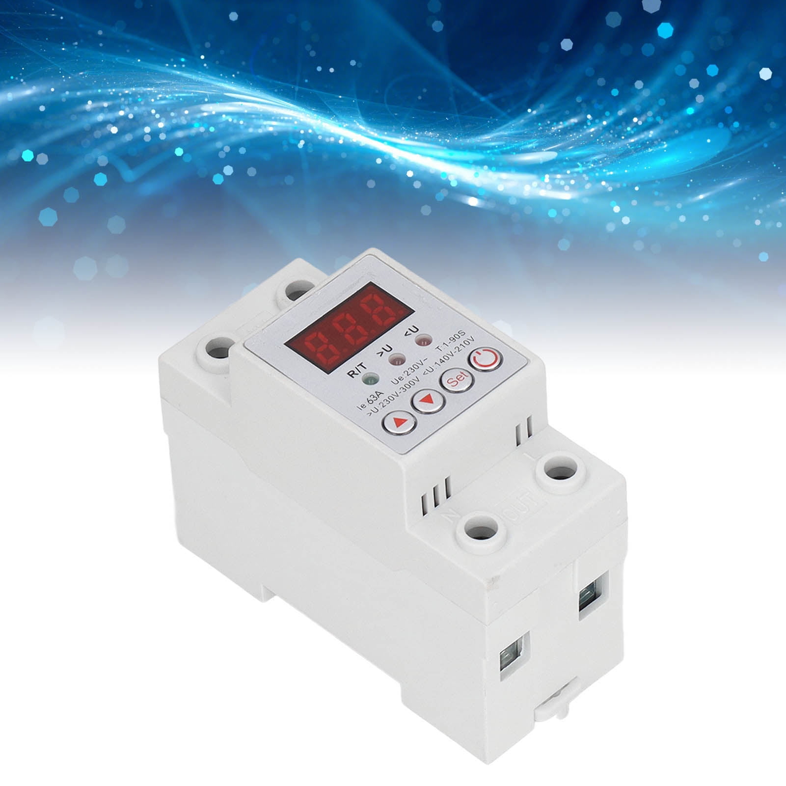 Over Under Voltage Protective Device Protector Adjustable Auto Reset ...