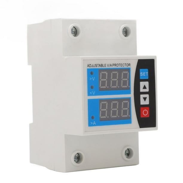 Over Under Voltage Protector Current Limit Din Rail Adjustable 2 ...