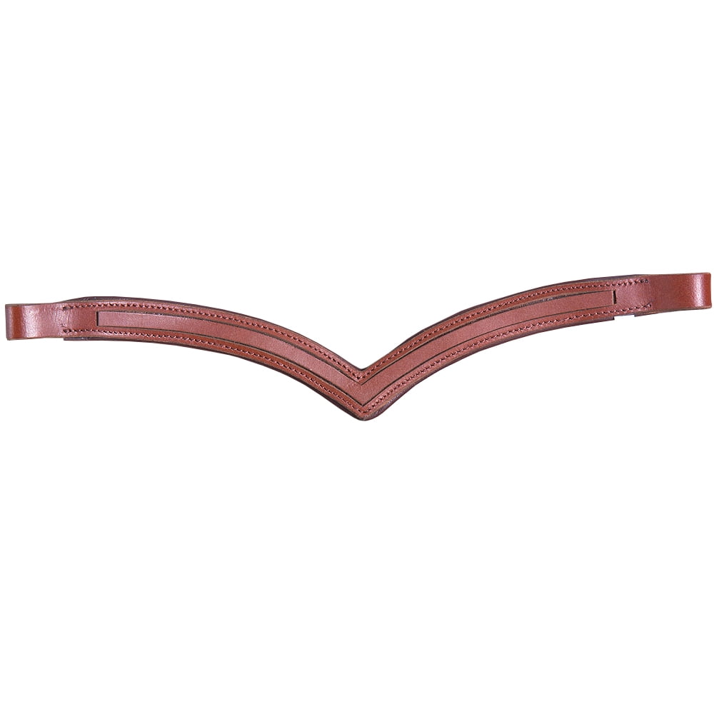 Over V Shape Hilason English Padded Bridle Browband Blanks Empty ...