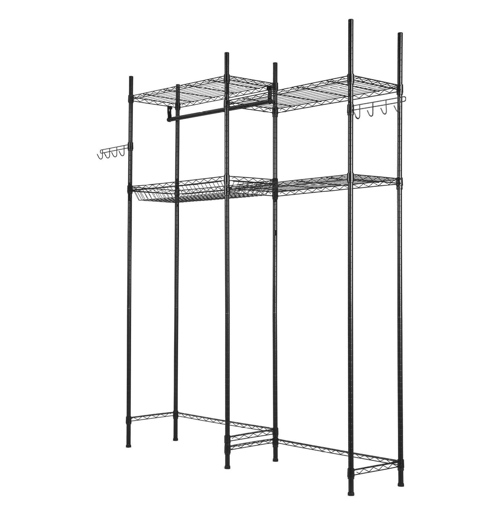 Over Washer Dryer Shelf, 4 Tier Laundry Rack - Adjustable Storage for ...