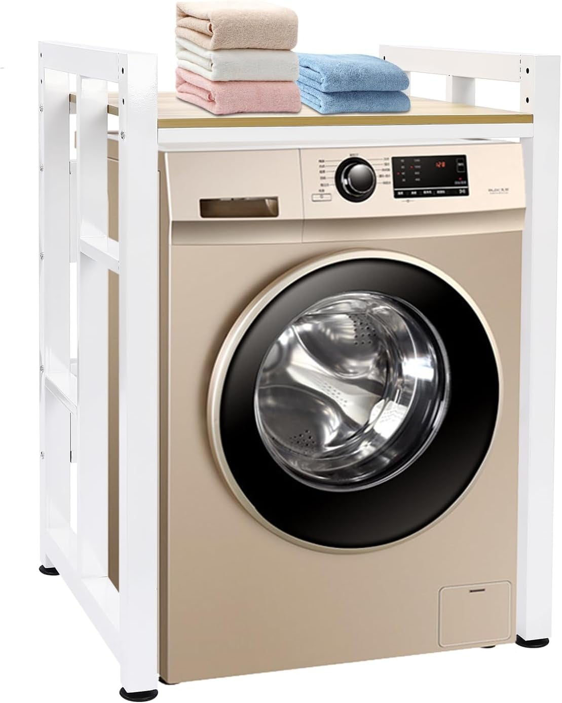 Over Washer and Dryer Storage Shelf, Floor Mount Laundry Room Storage ...
