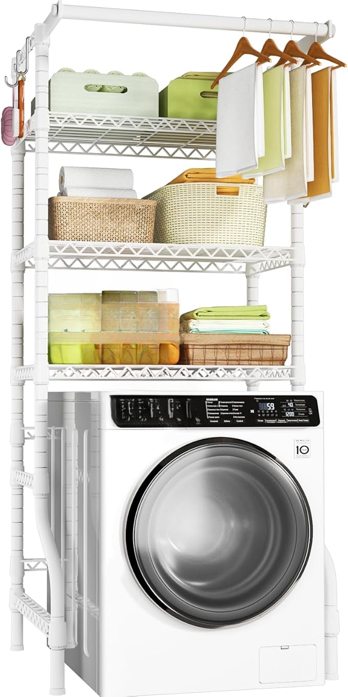 Over Washer and Dryer Shelves, 3 Tiers Laundry Room Storage and ...