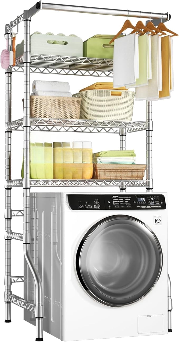 Over Washer and Dryer Shelves, 3 Tiers Laundry Room Storage and ...
