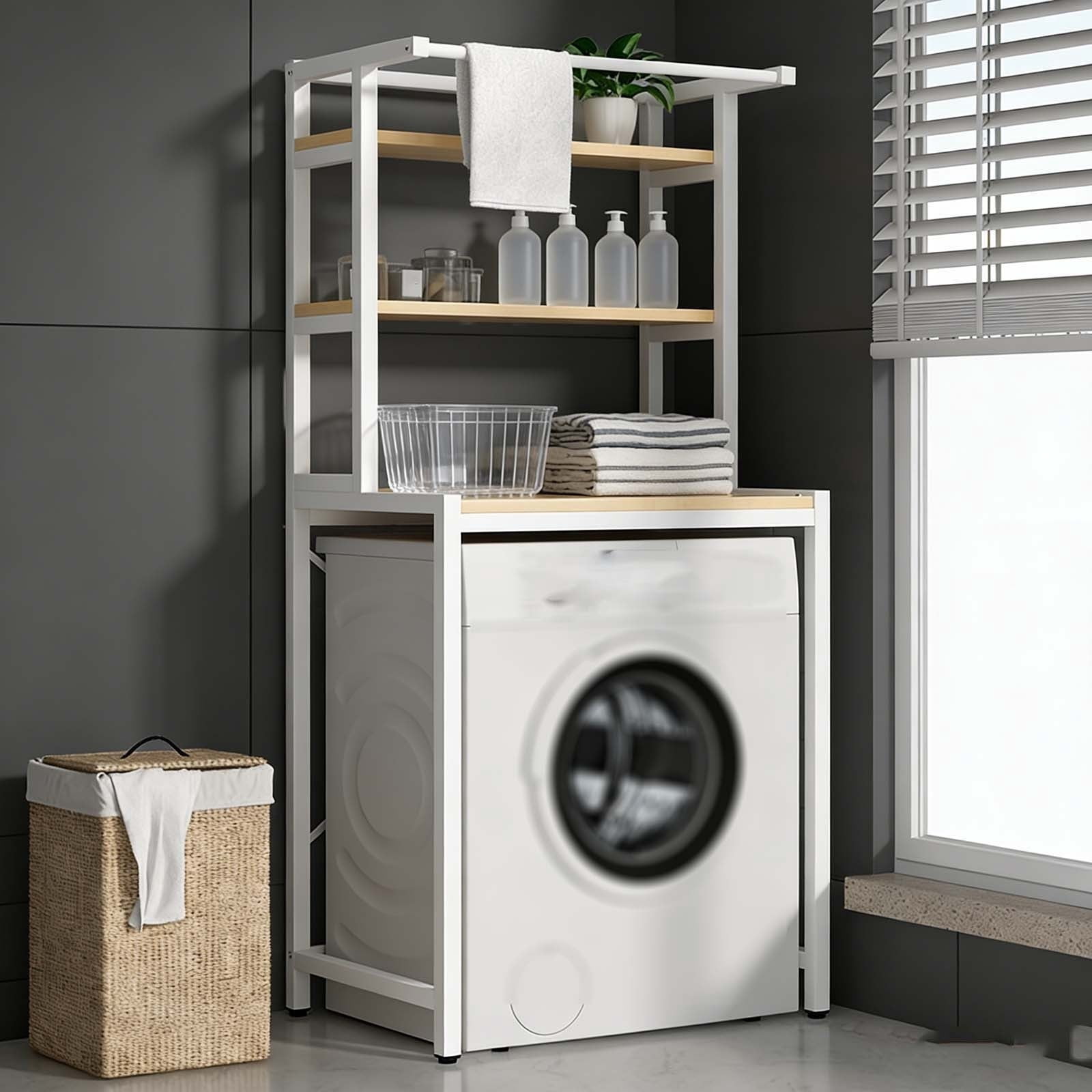 Over Washer and Dryer Shelves: All-in-One Laundry Room Organizer | Over ...