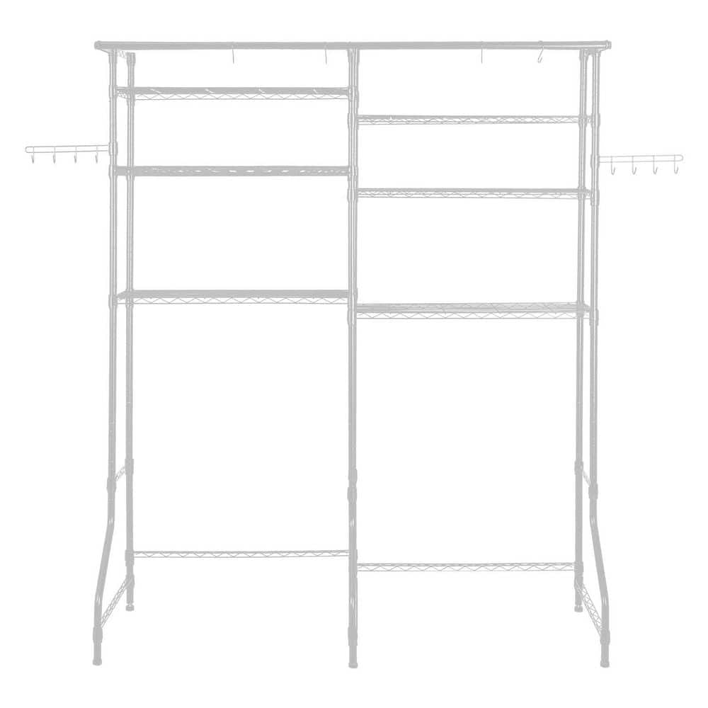 Over Washer and Dryer Storage Shelves, 6 Tiers Laundry Room Drying Rack ...