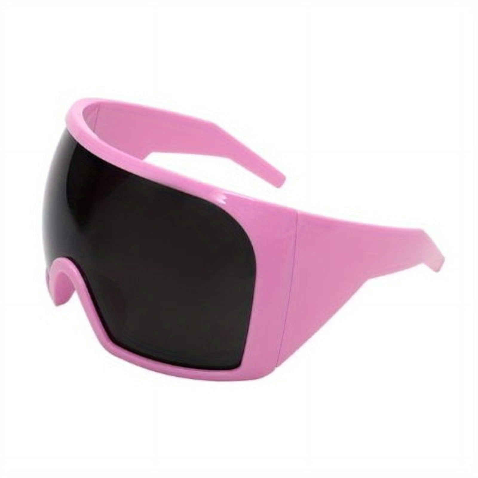 Over-sized One-Piece Sunglasses - Wrap Around Shield Sun Shades for ...