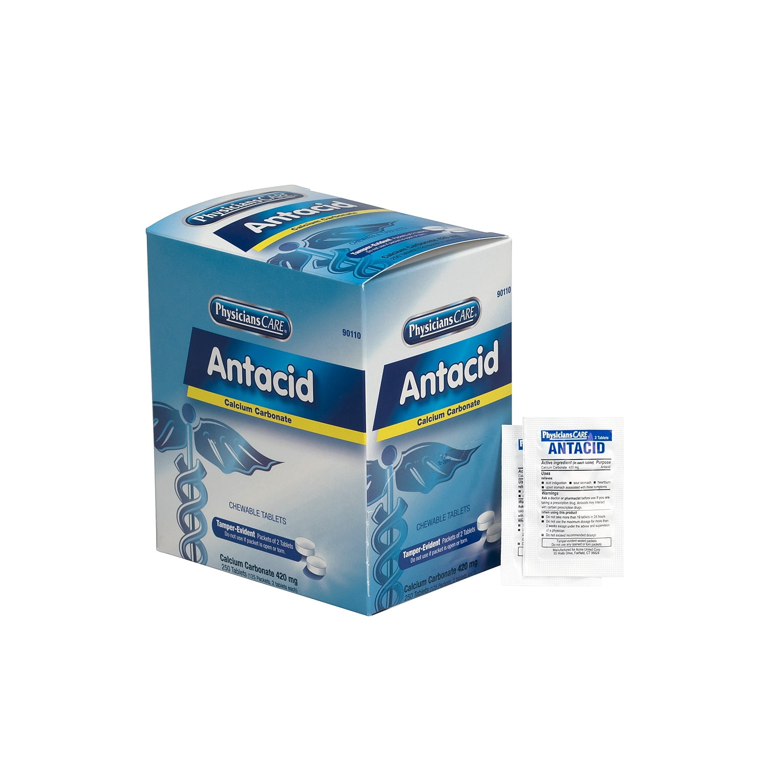 Over the Counter Antacid Medications for First Aid Cabinet 2 tablt/Dose ...