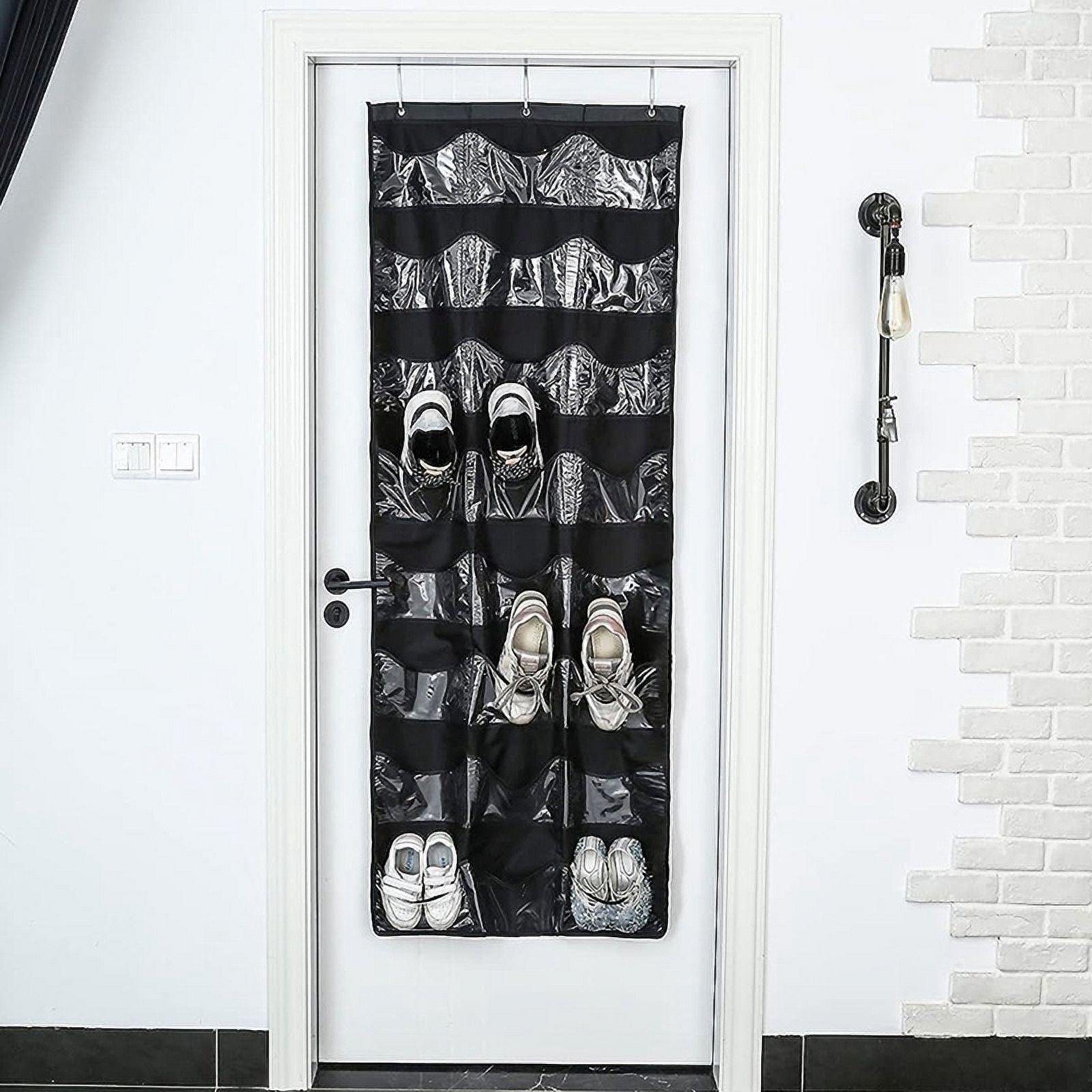 Over the Door 24 Mesh Pocket Hanging for Closet Entryway Medium Size ...