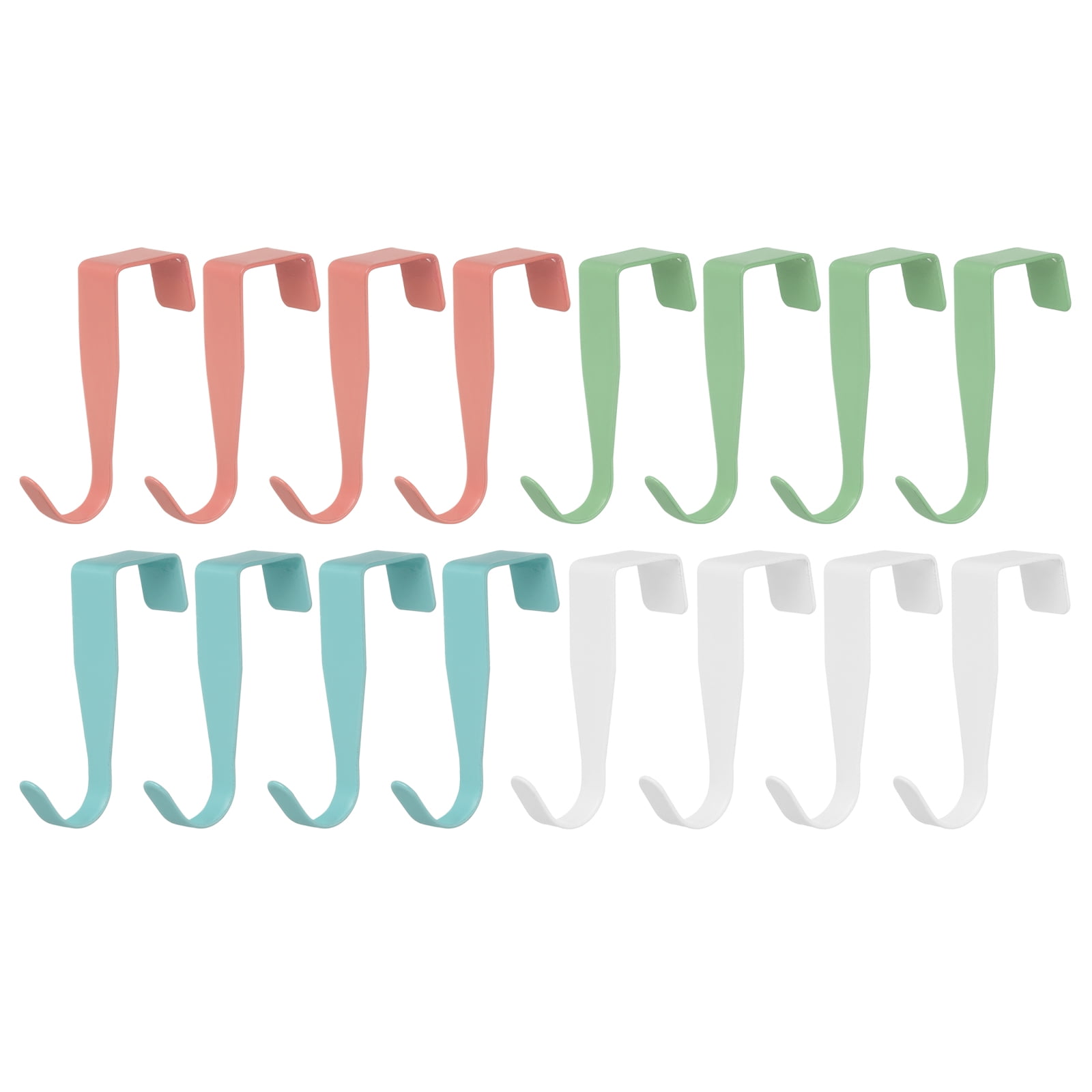 Over the Door Hook,16 Pack - Carbon Steel Door Single Hooks, Metal Door ...