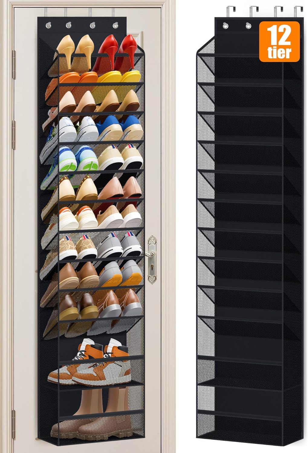 Over the Door Shoe Organizer Hanging Shoe Rack for Closet Storage ...