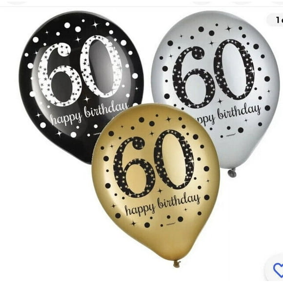 60th Anniversary Balloons