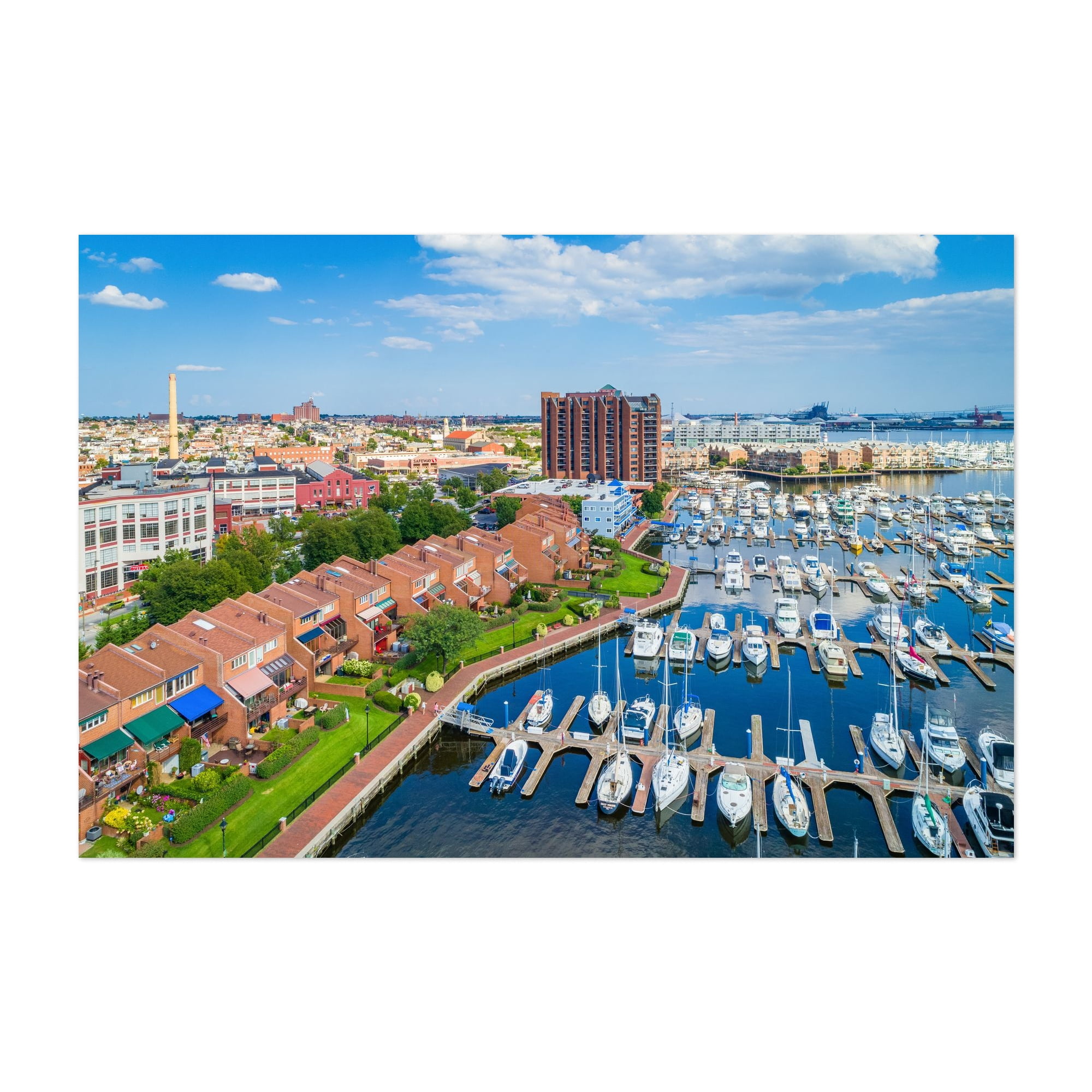 Over the Marina 02 - Baltimore Maryland Photography Harbor Cityscape ...